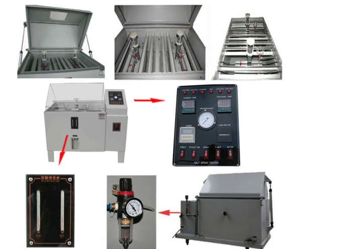 고열을 가진 ASTM B368/D1654/E691/G85 270L 아세트산 소금 분무기 시험 약실